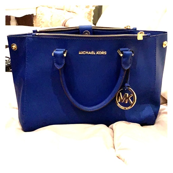 Michael Kors | Bags | Michael Kors Cobalt Blue Handbag | Poshmark